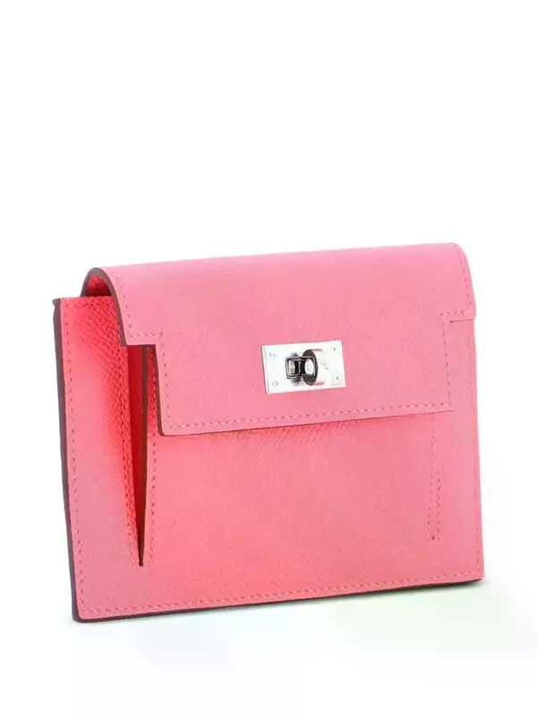 Hermès Kelly Pocket Compact Wallet Epsom Small Wallets - Pink