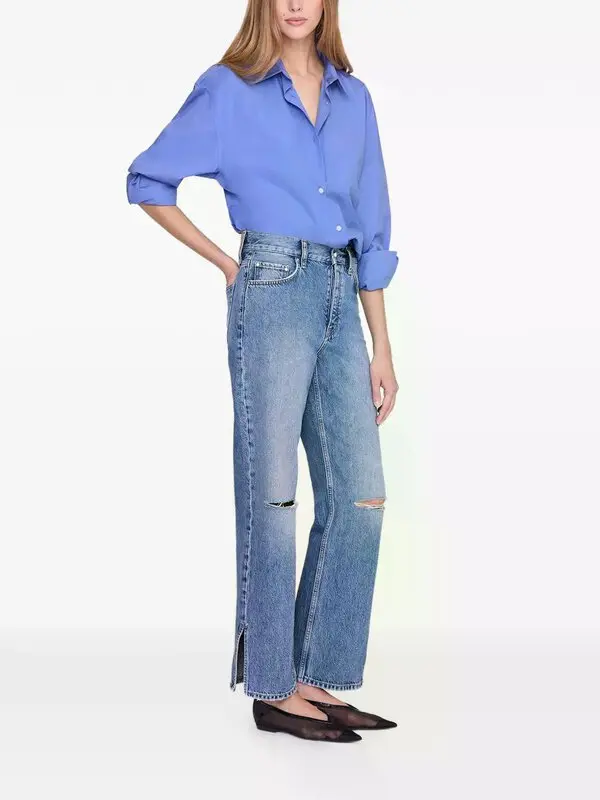 ANINE BING Plaza Shirt Lavanda Cotton