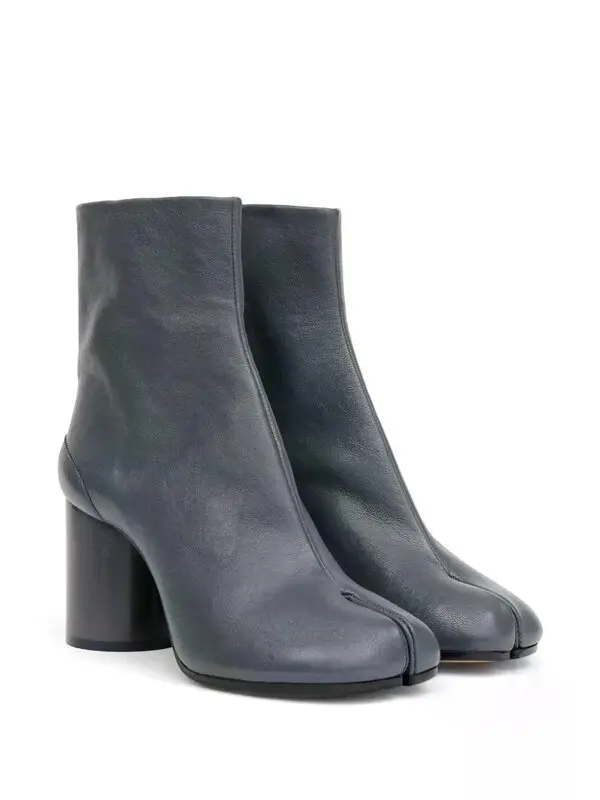 MAISON MARGIELA 80mm Leather Tabi-toe Ankle Boots - Grey