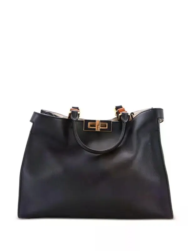 Fendi Peekaboo X-tote Leather Shoulder Bag