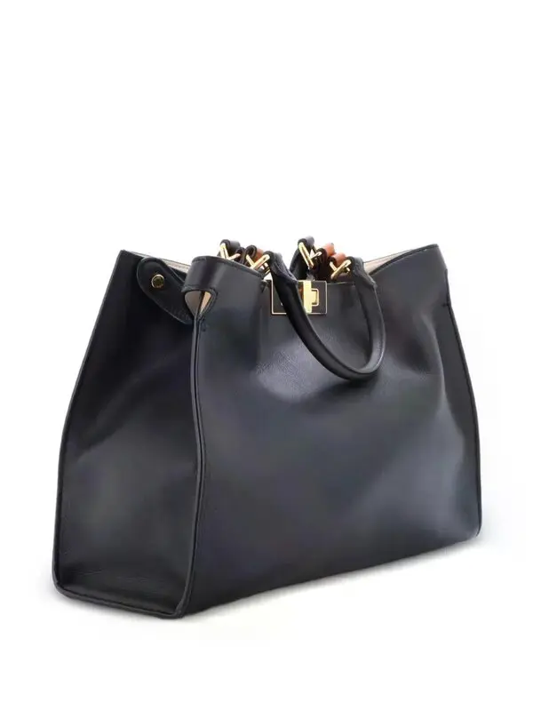 Fendi Peekaboo X-tote Leather Shoulder Bag
