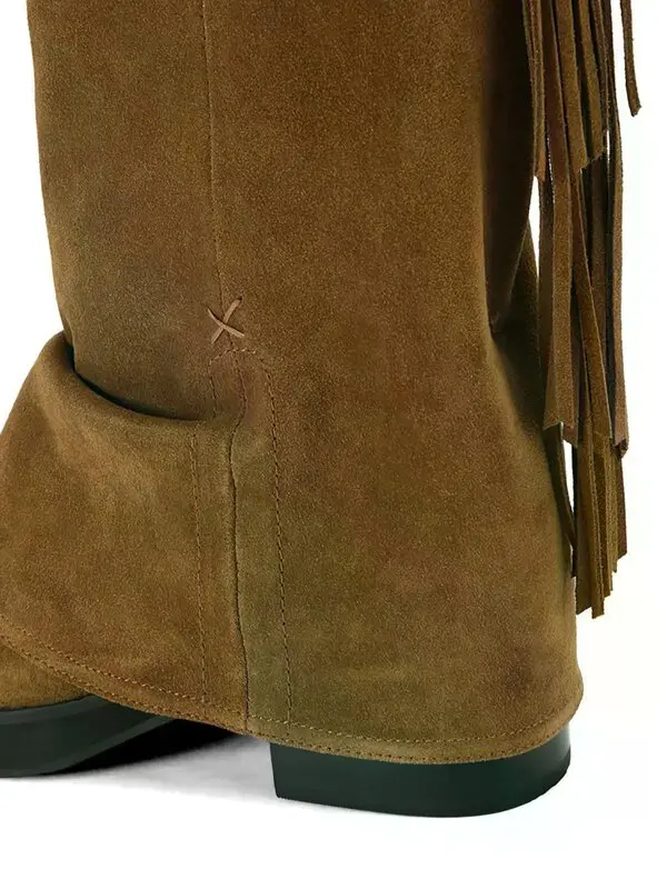 Kurt Geiger Fringe Gaiter Biker Boots