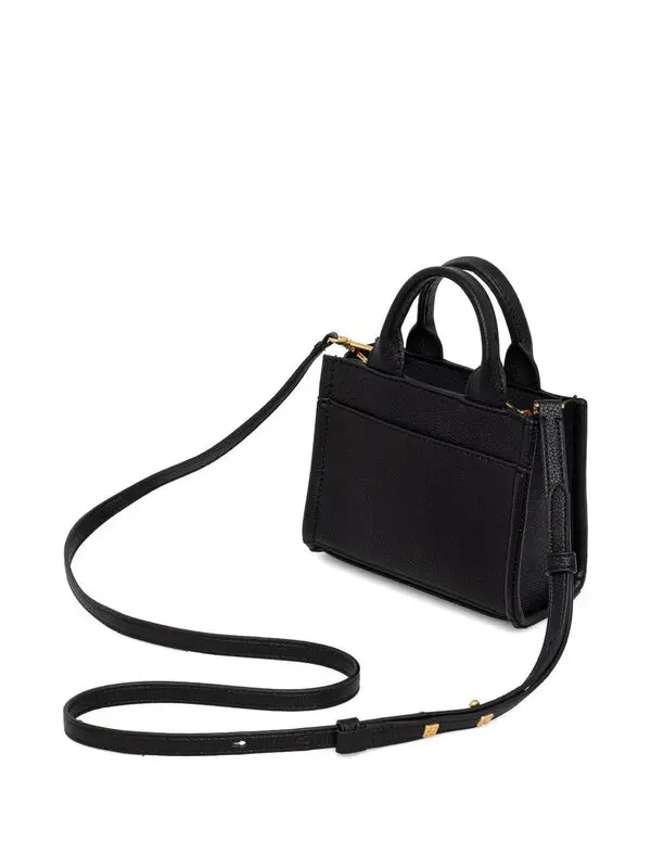 Dkny Logo-embossed Pebbled Tote Bag