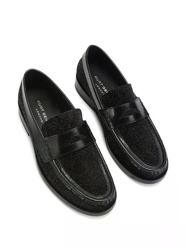 Kurt Geiger Sparkly Leather Loafers