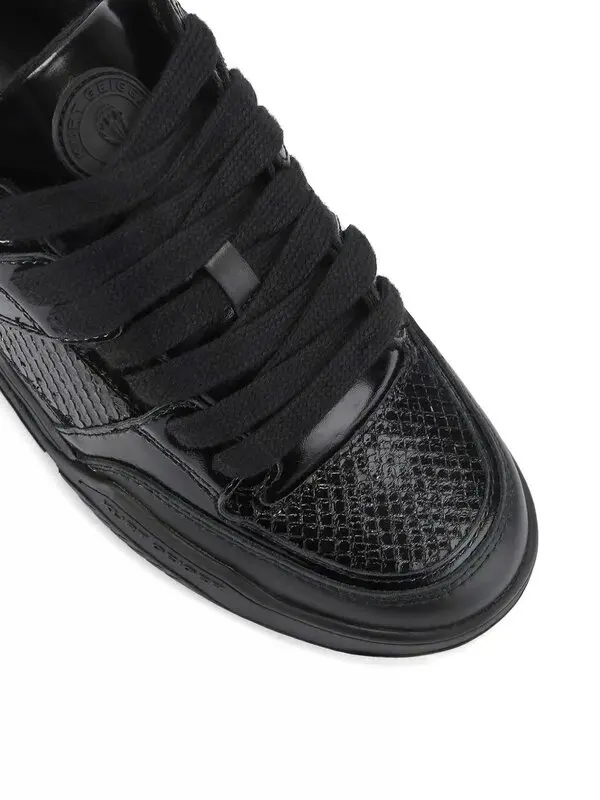 Kurt Geiger Hatton Snake-embossed Sneakers