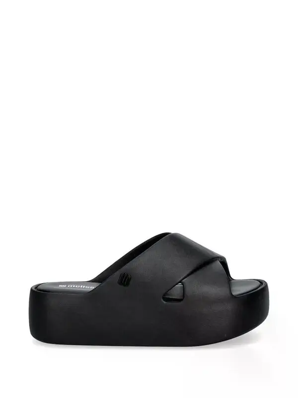 Melissa Cross-strap Platform Slides