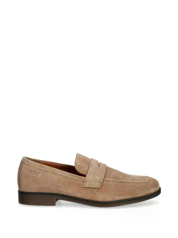 VAGABOND SHOEMAKERS Troy Suede Penny Loafers - Neutrals