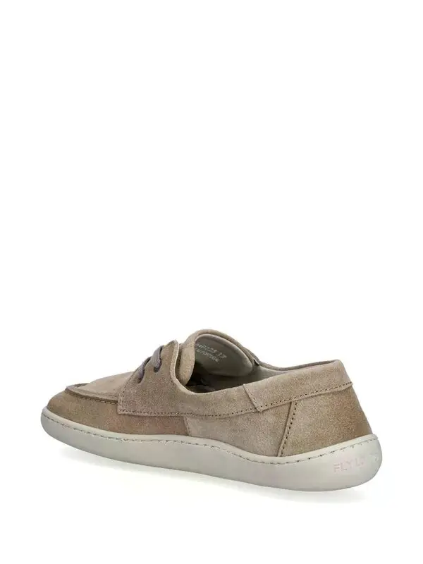 Fly London Suede Lace-up Loafers - Neutrals