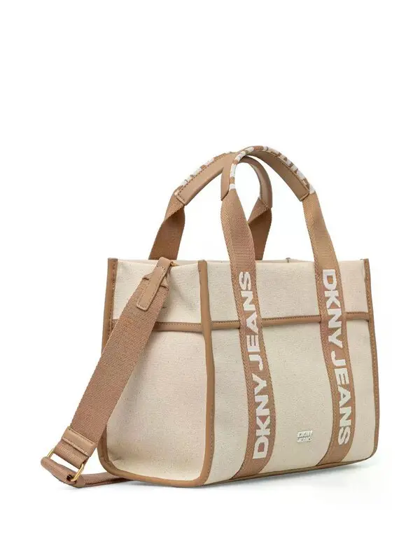 Dkny Logo-print Canvas Tote Bag