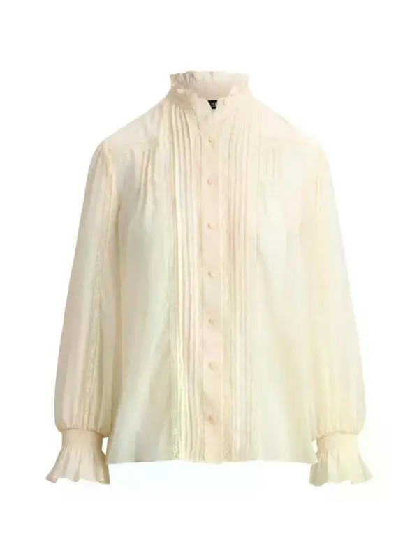 Ralph Lauren Lace-trim Pintucked Blouse