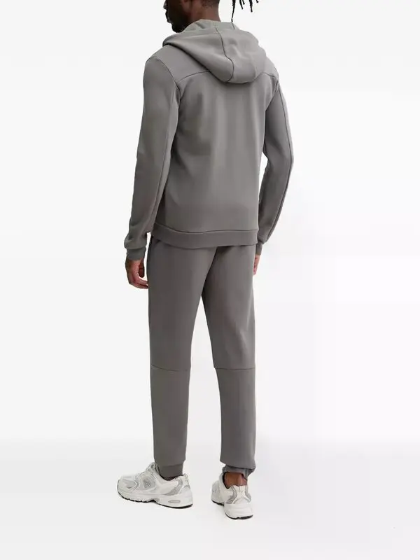 EA7 Emporio Armani Logo Print Zip-up Hoodie