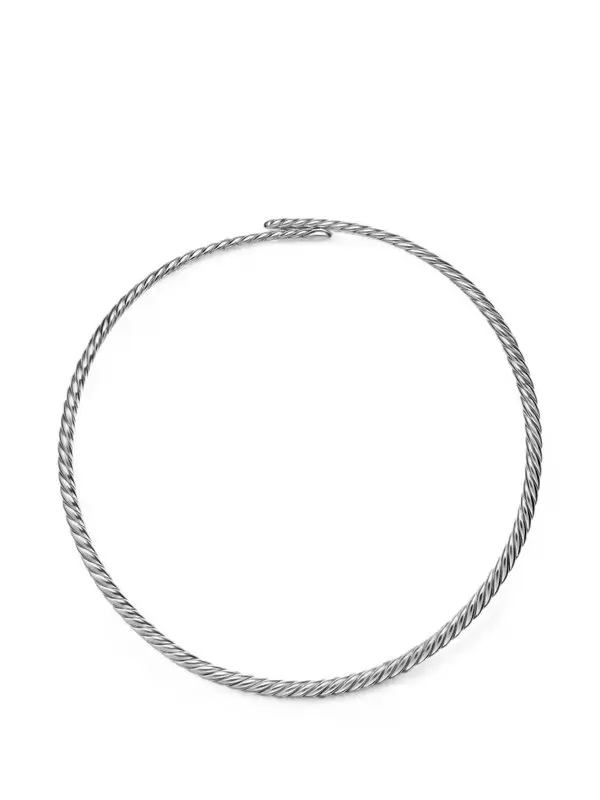 David Yurman Sculpted Cable Flex Necklace - Silver