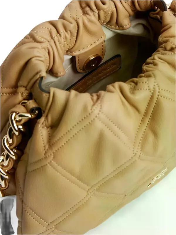 Tommy Hilfiger Quilted Ruched Shoulder Bag