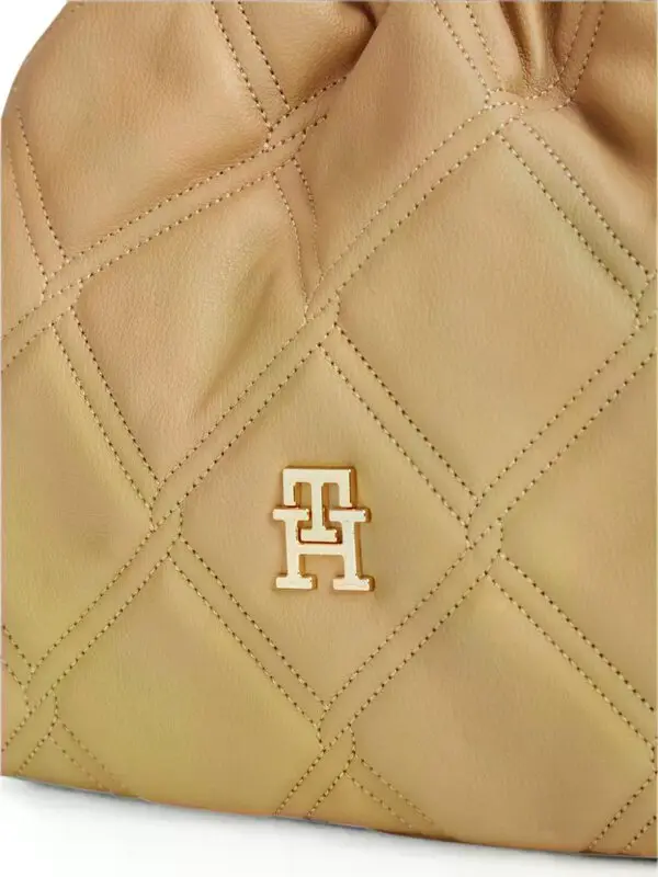 Tommy Hilfiger Quilted Ruched Shoulder Bag