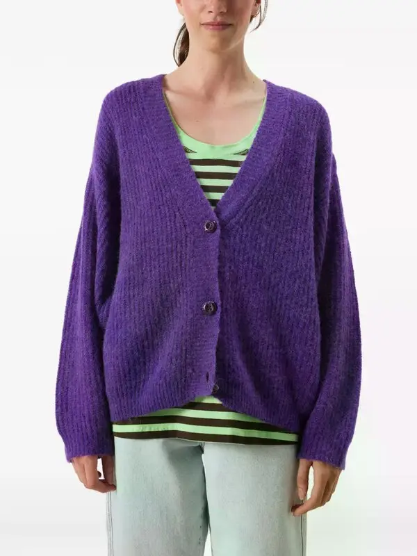 American Vintage East Button-up Cardigan - Purple