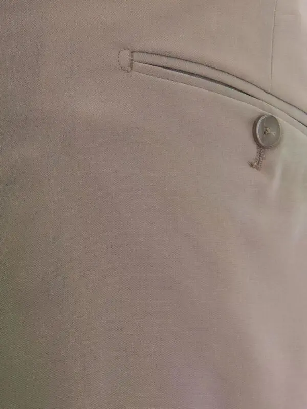 BRIGLIA 1949 Beige Pleated Tapered-leg Trousers