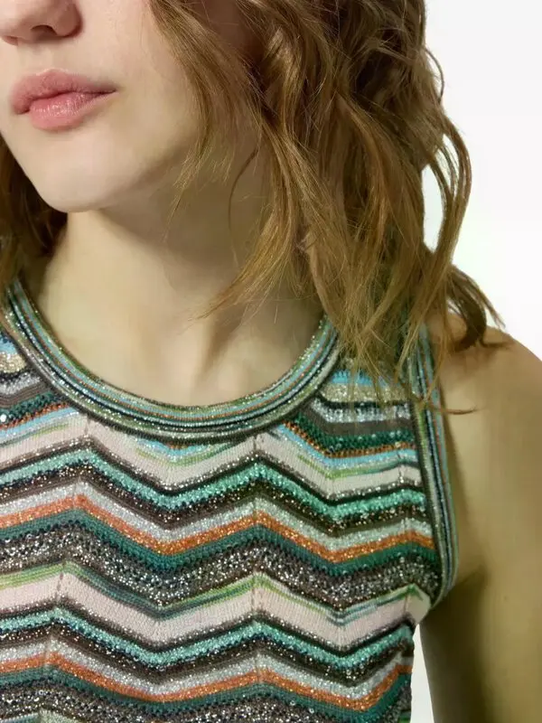 Missoni Zigzag Knit Sleeveless Top