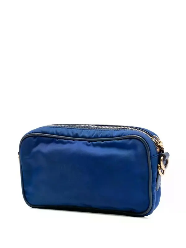 Prada Saffiano Trimmed Tessuto Camera Bag