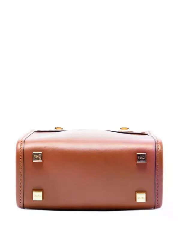 Fendi Mini Leather Sunshine Shopper Tote