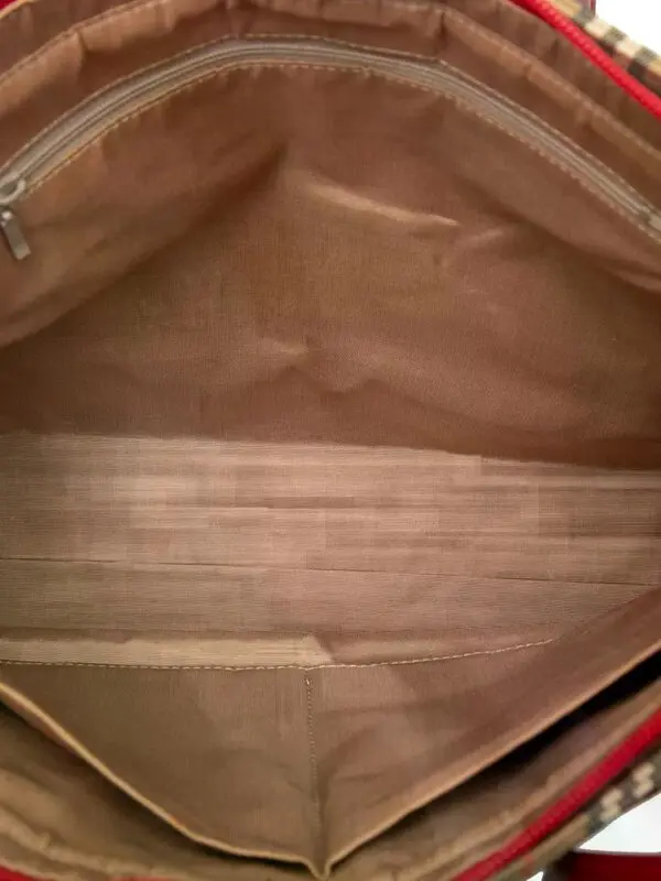 Burberry Haymarket Check Canvas Tote Bag