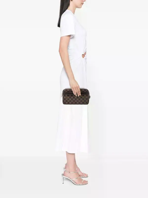 LOUIS VUITTON Damier Ebene Saint Paul Clutch Bag