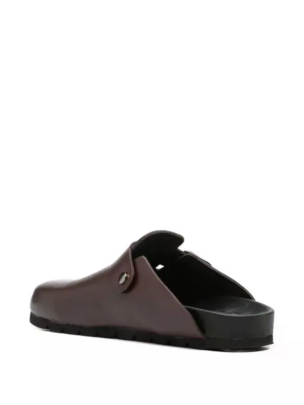 CULT Scorpion Buckle-strap Leather Mules