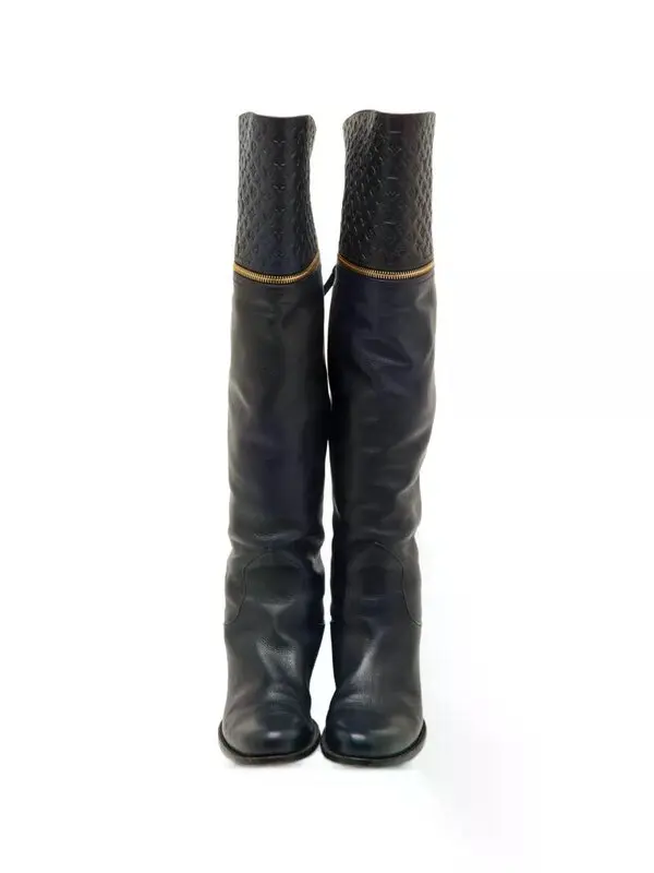 LOUIS VUITTON Monogram Leather Boots