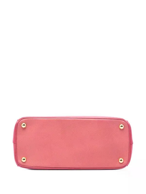 Prada Saffiano Leather Galleria Double Zip Tote - Pink