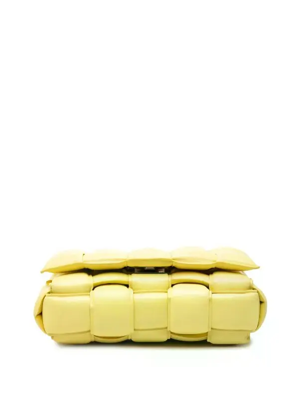Bottega Veneta Nappa Intrecciato Padded Cassette Crossbody Bag - Yellow