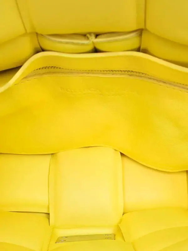 Bottega Veneta Nappa Intrecciato Padded Cassette Crossbody Bag - Yellow