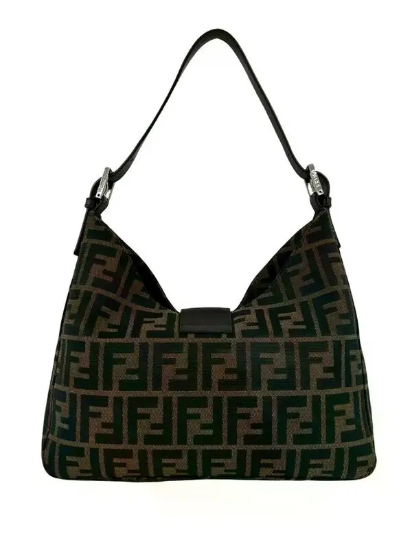 Fendi Zucca Canvas Shoulder Bag