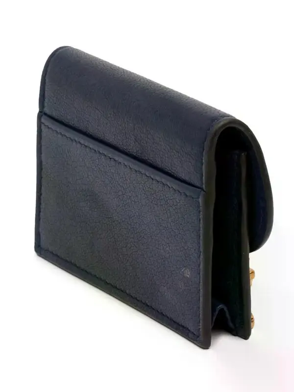 Dior Goatskin Saddle Bloom Card Holder