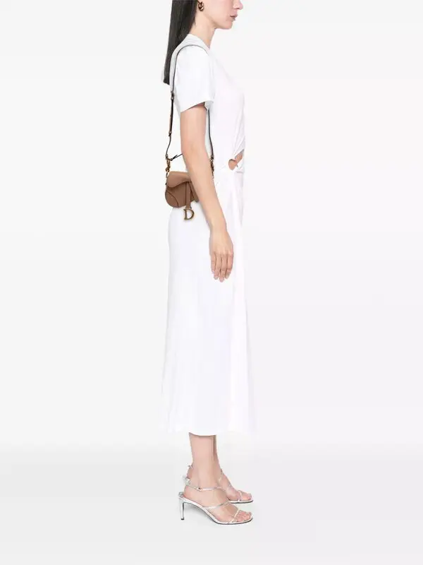 Dior Micro Goatskin Saddle Bag Satchel