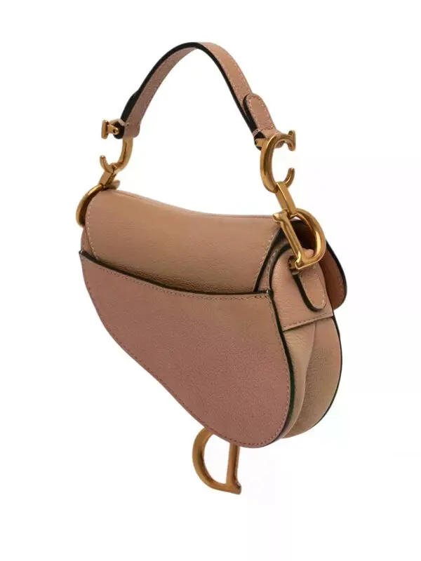 Dior Micro Goatskin Saddle Bag Satchel