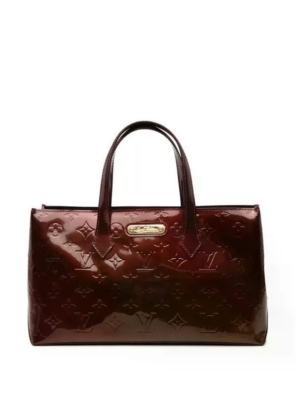 LOUIS VUITTON Monogram Vernis Wilshire Pm Handbag
