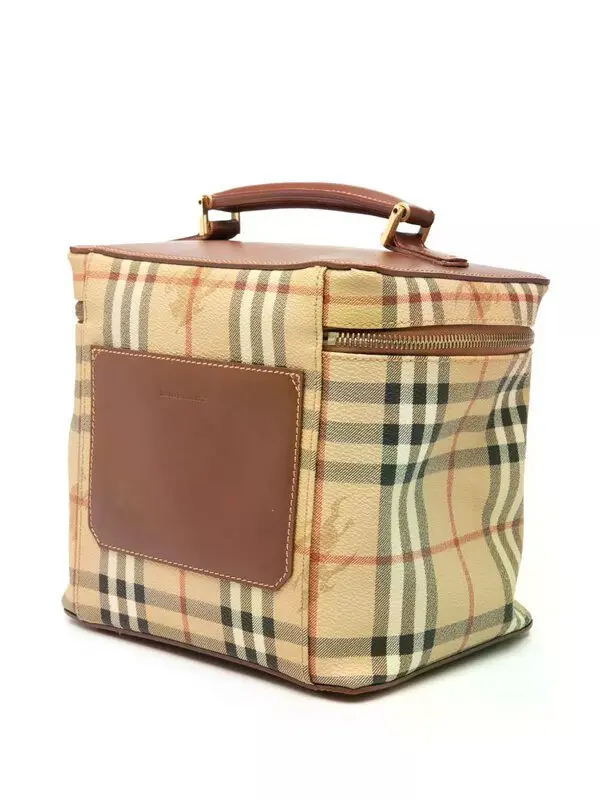 Burberry Haymarket Coated Canvas Vanity Bag