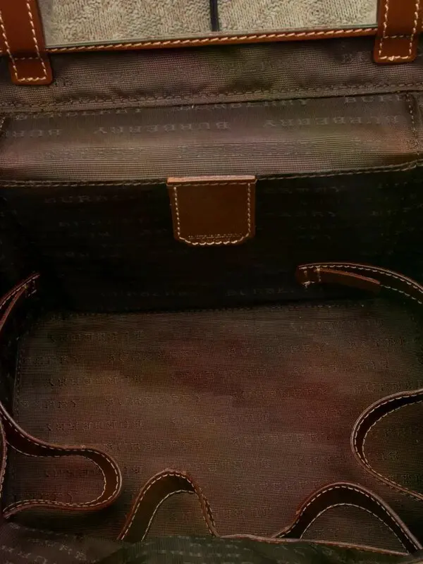 Burberry Haymarket Coated Canvas Vanity Bag