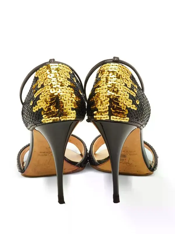 GIUSEPPE ZANOTTI Sequin-embellished Heeled Sandals