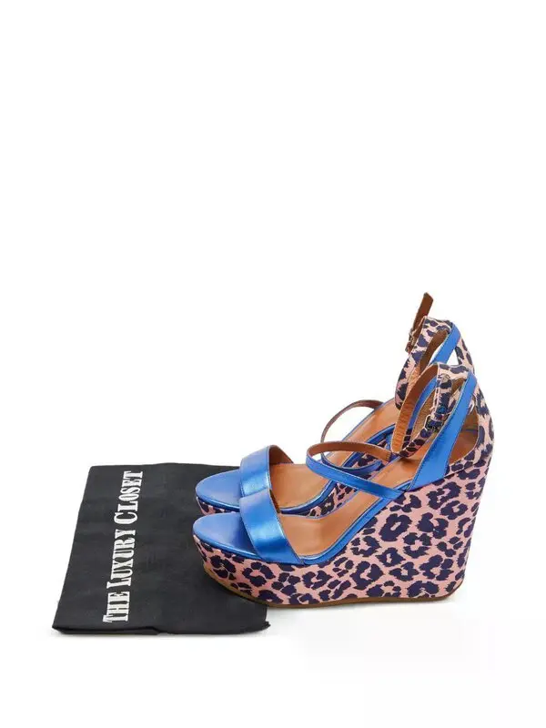Marc Jacobs Animal-print Wedge Sandals