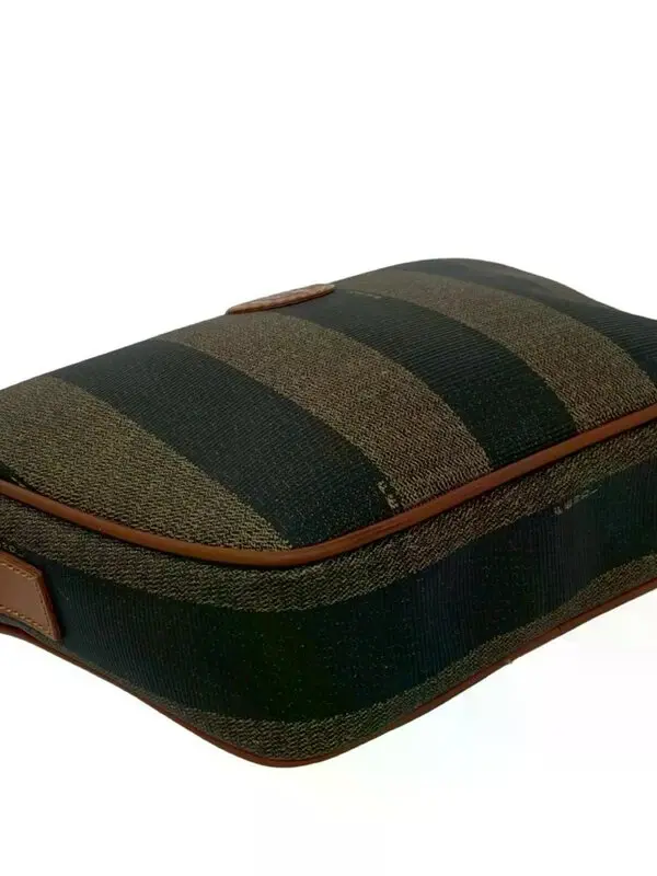 Fendi Pequin Coated Canvas Crossbody Bag