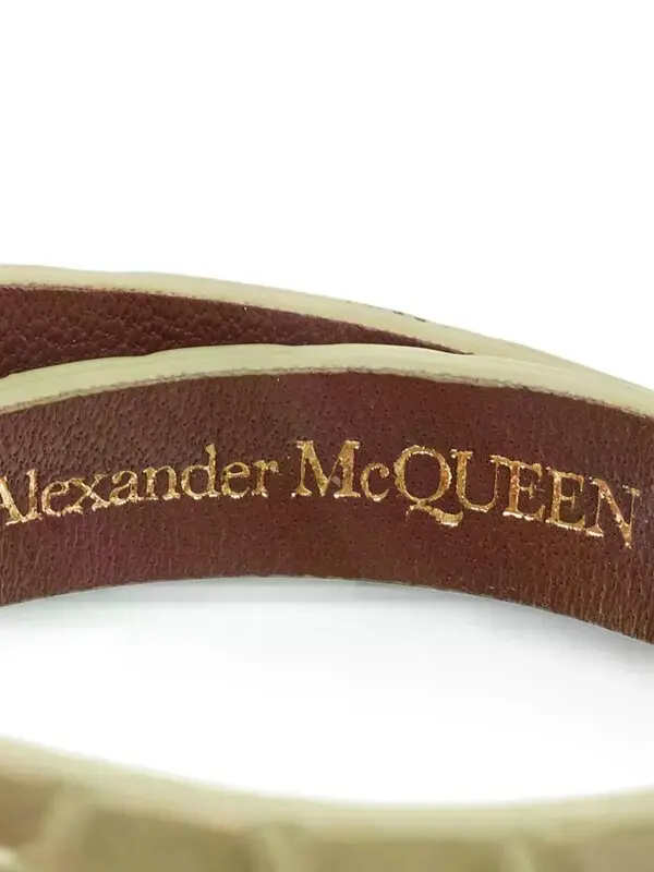 Alexander McQueen Skull Charm Wrap-around Bracelet