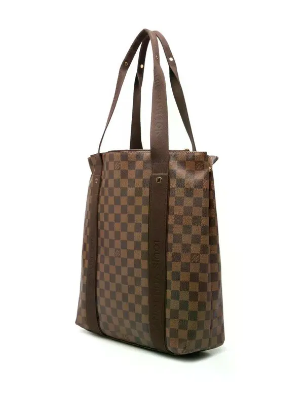 LOUIS VUITTON Damier Ebene Cabas Beaubourg Tote Bag - Brown