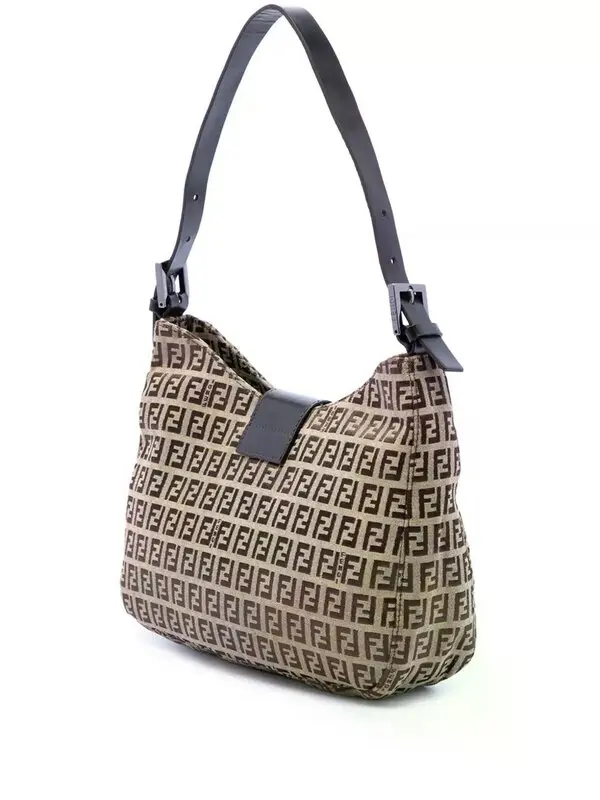 Fendi Zucchino Canvas Shoulder Bag