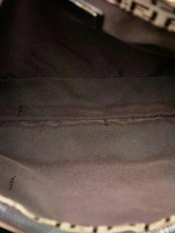 Fendi Zucchino Canvas Shoulder Bag