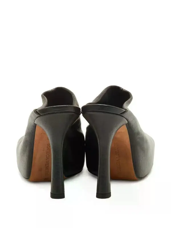 Bottega Veneta Leather Square Toe Mules