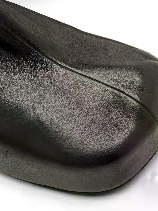 Bottega Veneta Leather Square Toe Mules