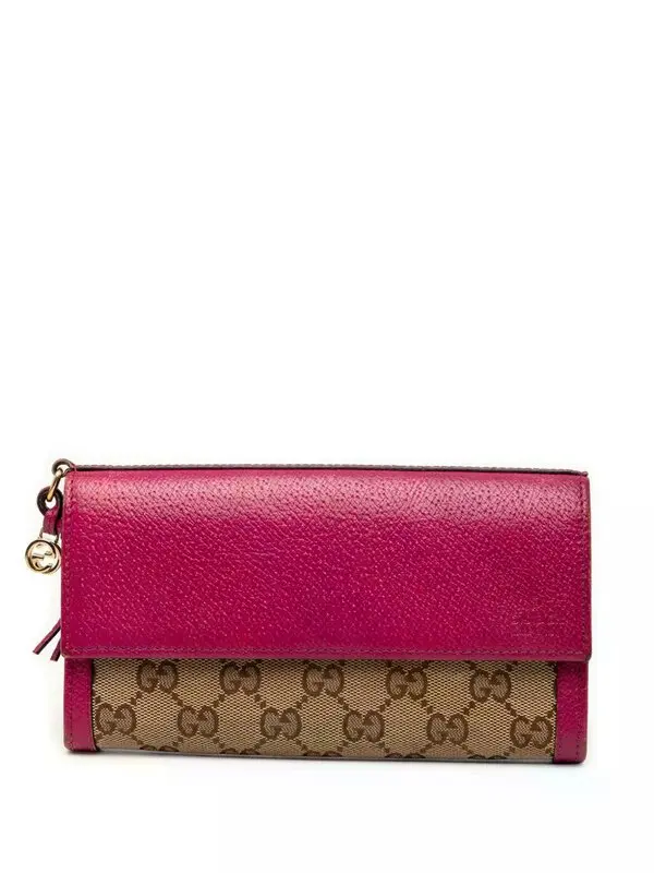 Gucci 2000-2015 Gg Canvas Bree Wallet Long Wallets