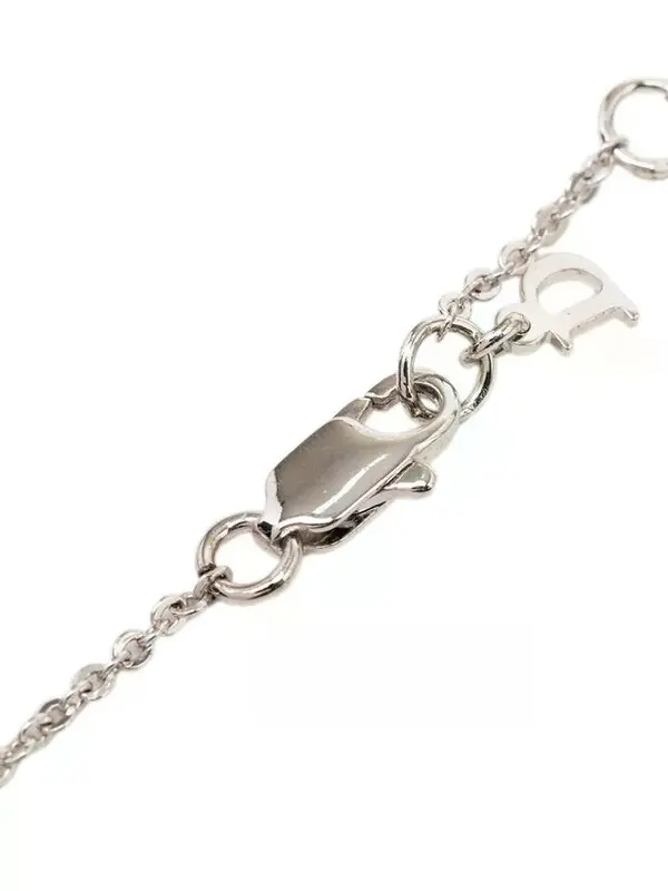Dior Brass Button Pendant Necklace