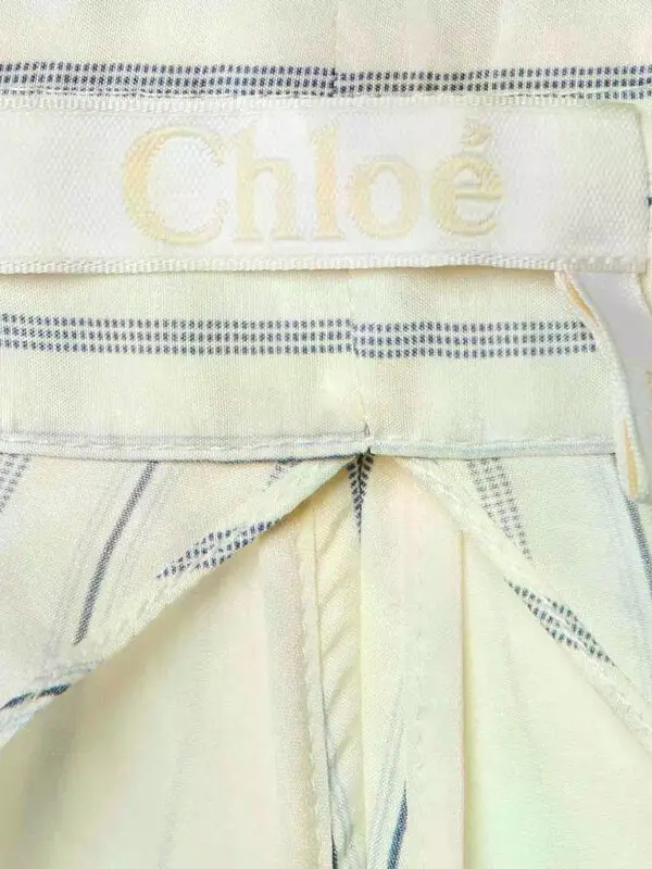 Chloé Striped Tie-detail Palazzo Pants