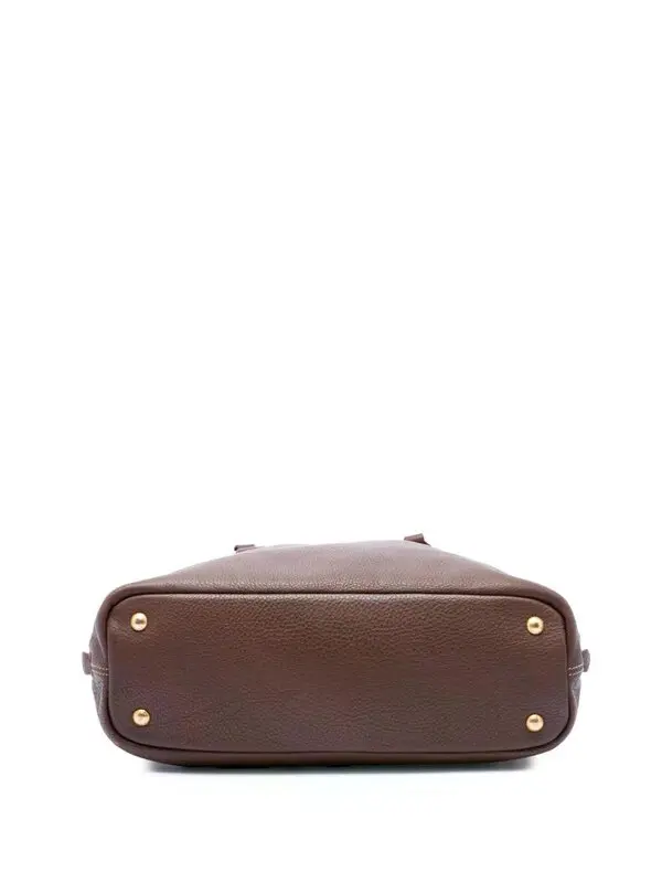 Prada Vitello Daino Side Zip Shopper Tote Bag